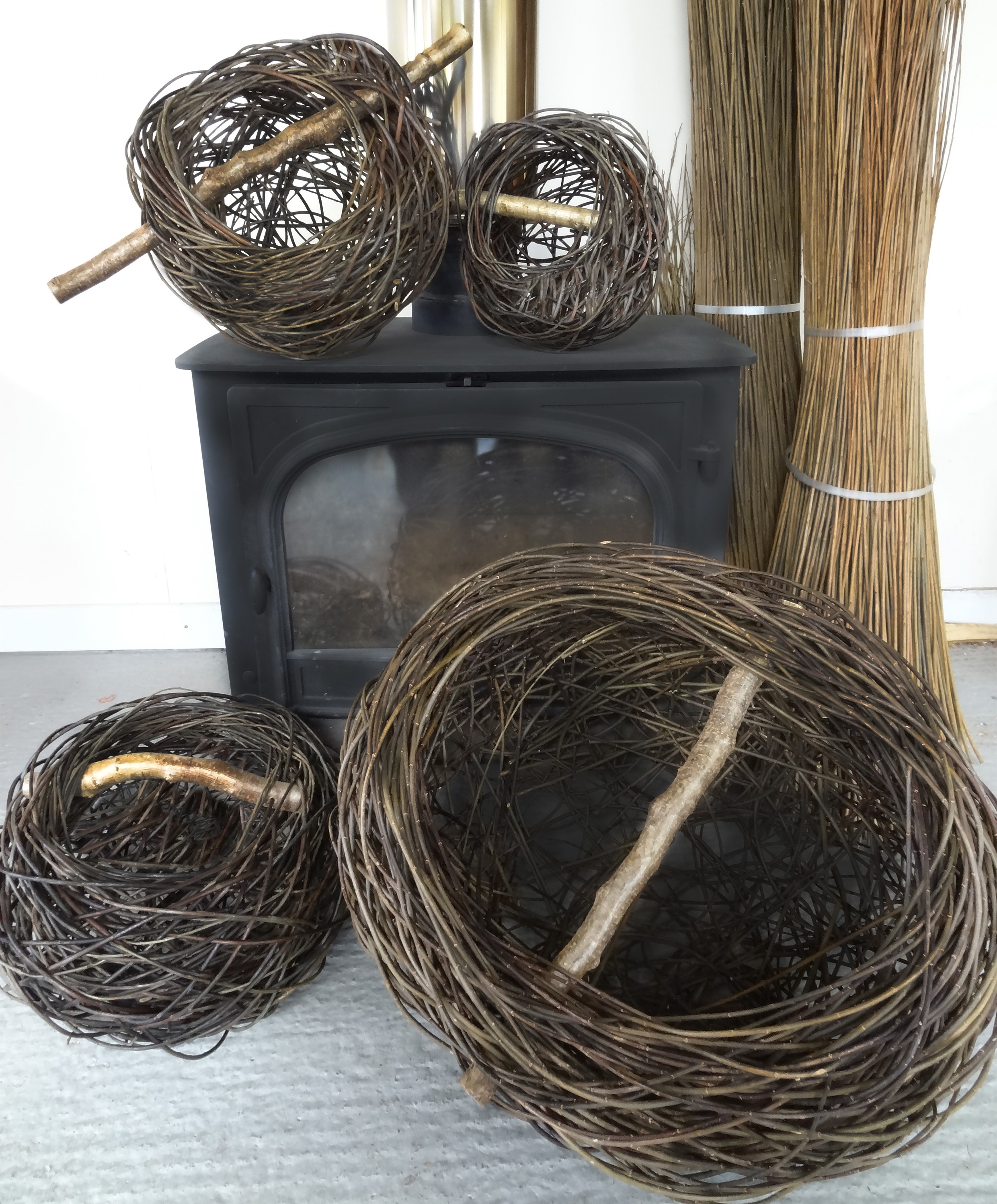 Random weave bowl or basket - Musgrove Willows